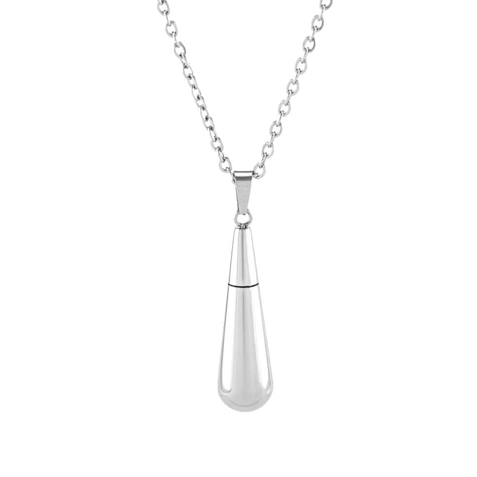Stainless Steel Teardrop Urn - Personalized Keepsake
